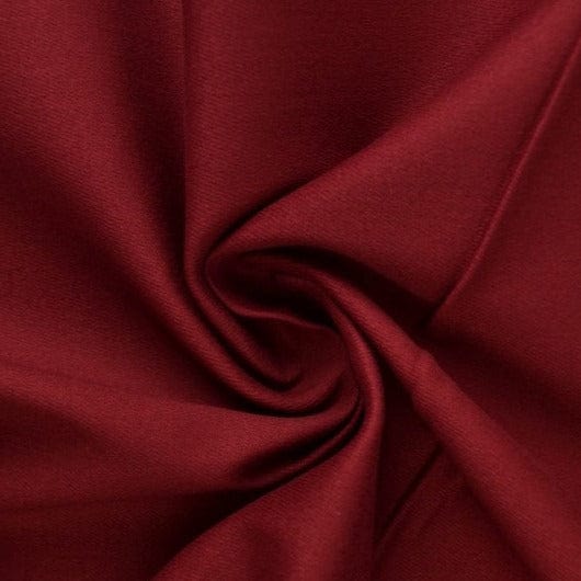 Bordeaux twill stof med stræk til bukser og beklædning (reststof - 40 ...