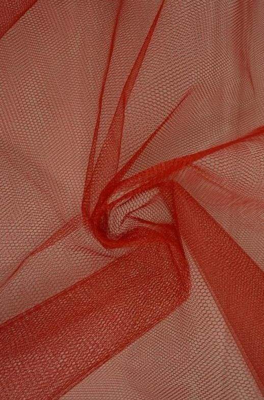 Rød tyl – stift netstof til tylskørter, kostumer & dekoration | Garn ...